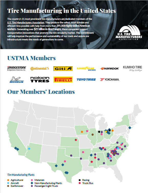 Tire Industry Overview Fact Sheet | USTMA